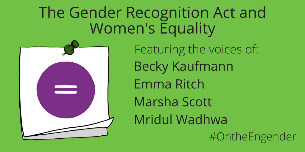 On The Engender - The Gender Recognition Act and Women's Equality ...