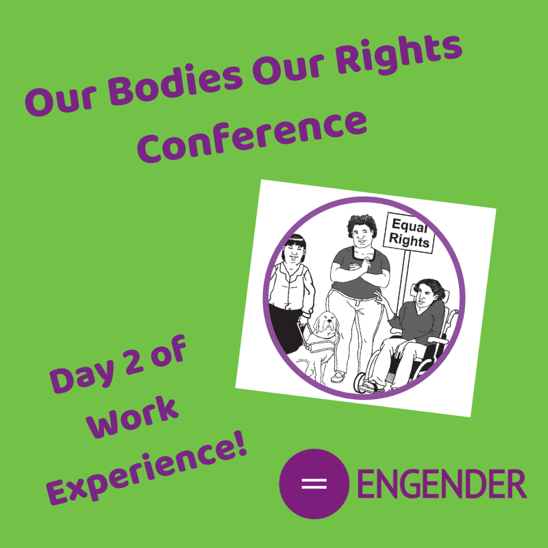 Guest Post: My week at Engender | Engender blog | Engender